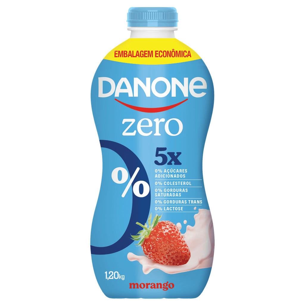 Iogurte Líquido Danone Zero Morango | Shopee Brasil