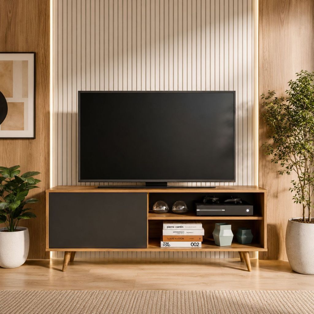 Rack Buffet Acacia Para Tv Até 55 Polegadas 2 Portas Aparador | Shopee ...