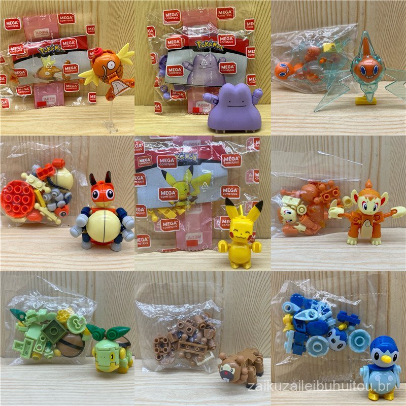 Pokémon Mega Bloks Pet Pokémon Wonder Park Pocket Monster VGZ9 em ...