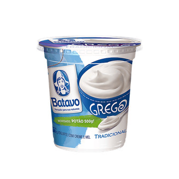 Iogurte Tradicional Batavo Grego 450G | Shopee Brasil