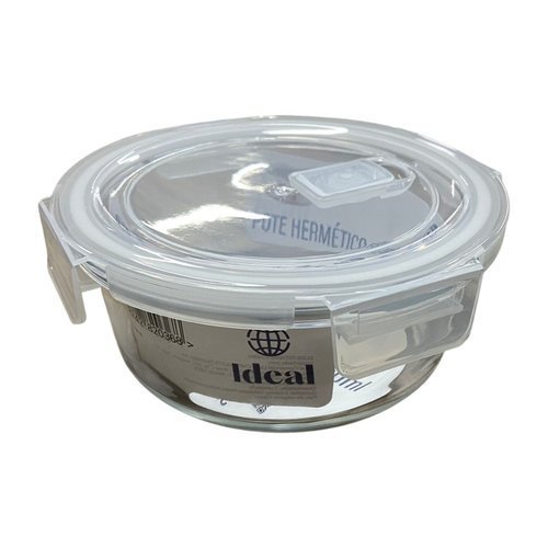 Pote Hermetico Vidro 650 Ml Tampa Silicone Vedacao Armazenamento ...