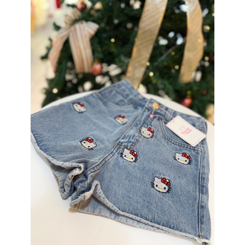 Short Jeans Hello kitty | Shopee Brasil