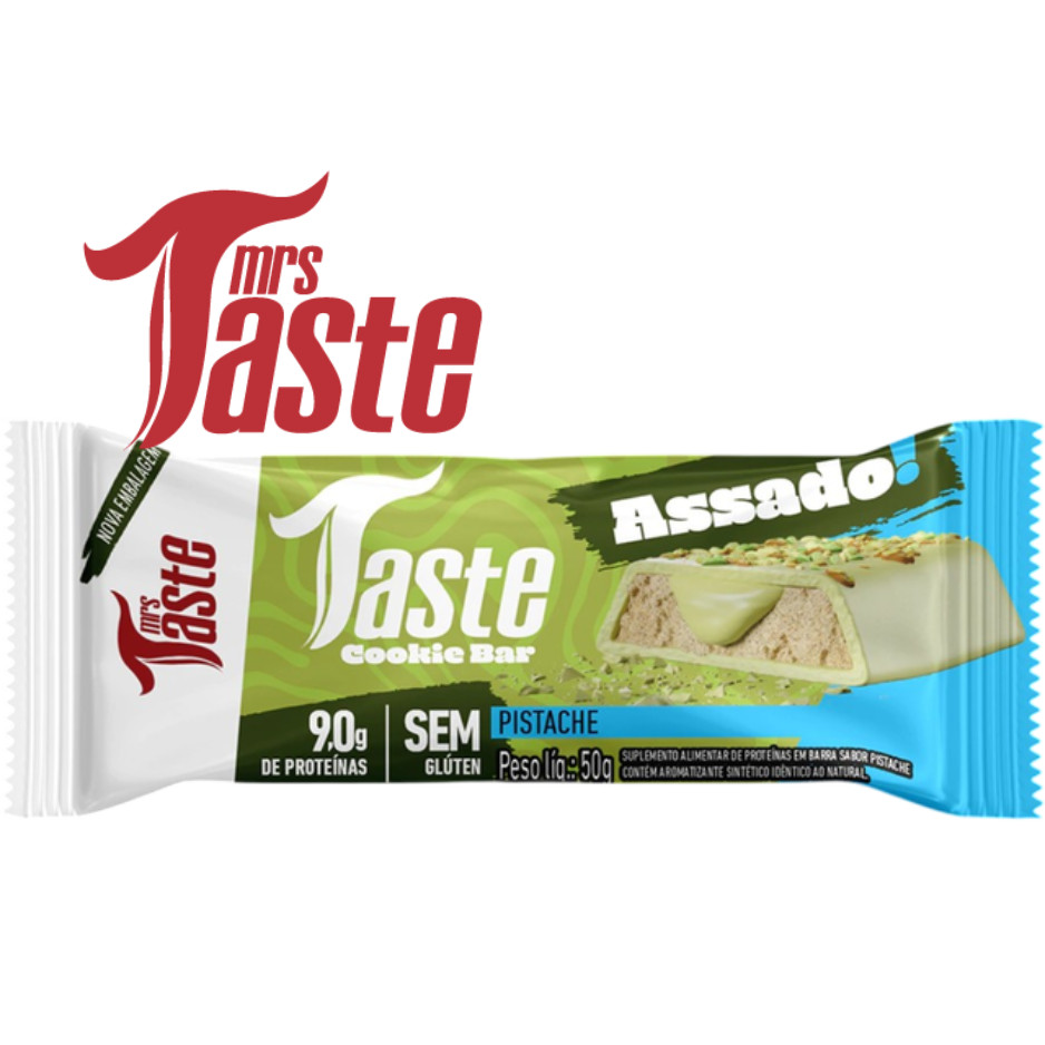 MRS TASTE COOKIES BAR BARRA PISTACHE 50G - ZERO GLUTEN | Shopee Brasil