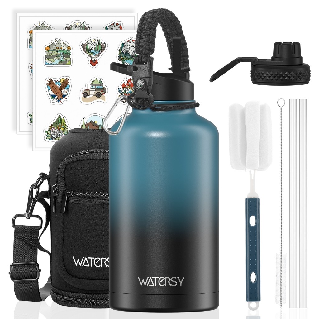 WATERSY-Aço inoxidável 304,,Garrafa Termica De Agua Térmica De Viagem ...