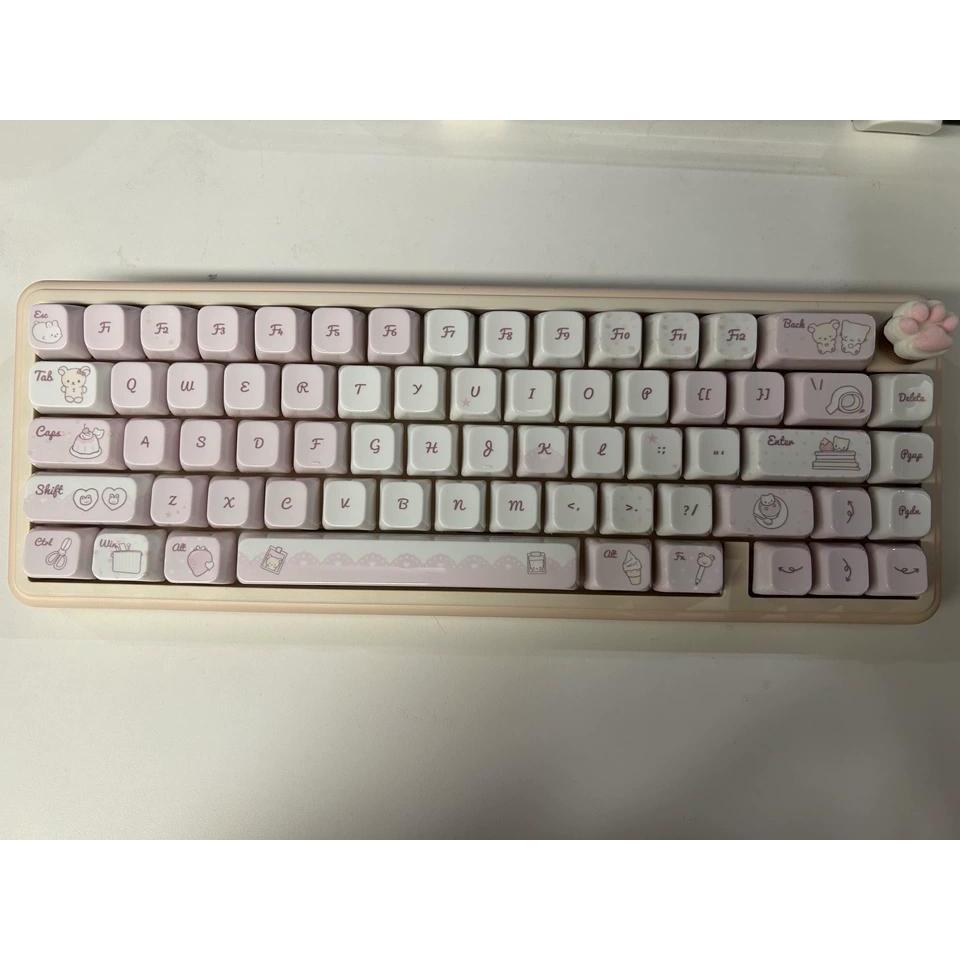 Rococo Milk Pudding Keycaps 120 Teclas KDA Profile PBT PC Wooting Aula ...