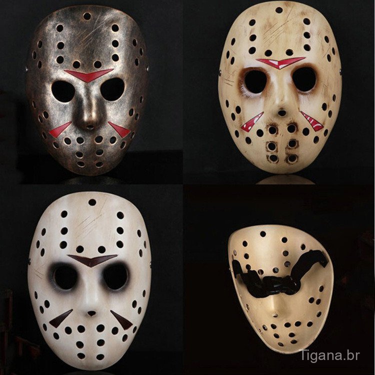 Nova Máscara de Halloween Freddy vs. Jason Máscara de Baile Máscara de ...