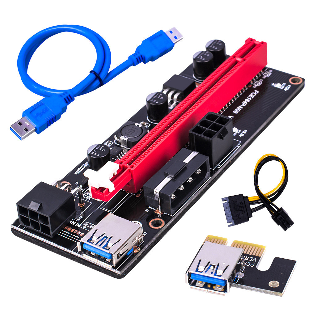 PCI-E Riser 009S 16X Extensor USB 3.0 Placa Gráfica Dedicada PCIE ...