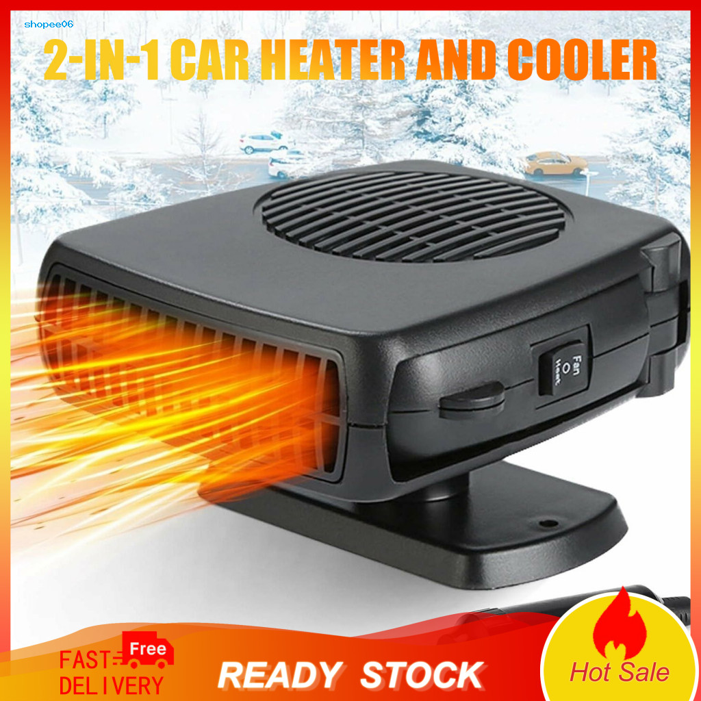 Car Heater Defogger Dashboard 12v 200w Fan Portable Windshield ...