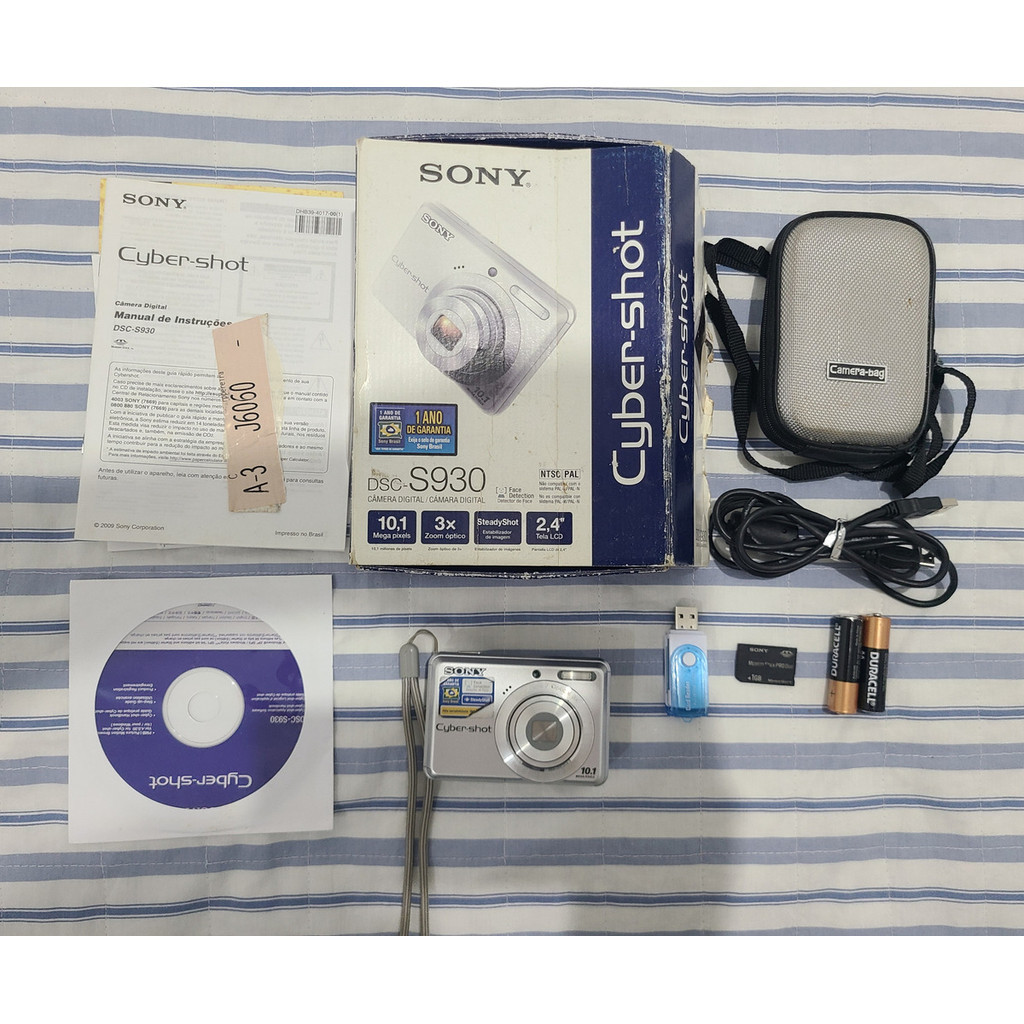 Camera Sony Cybershot Dsc-s930 Completa | Shopee Brasil