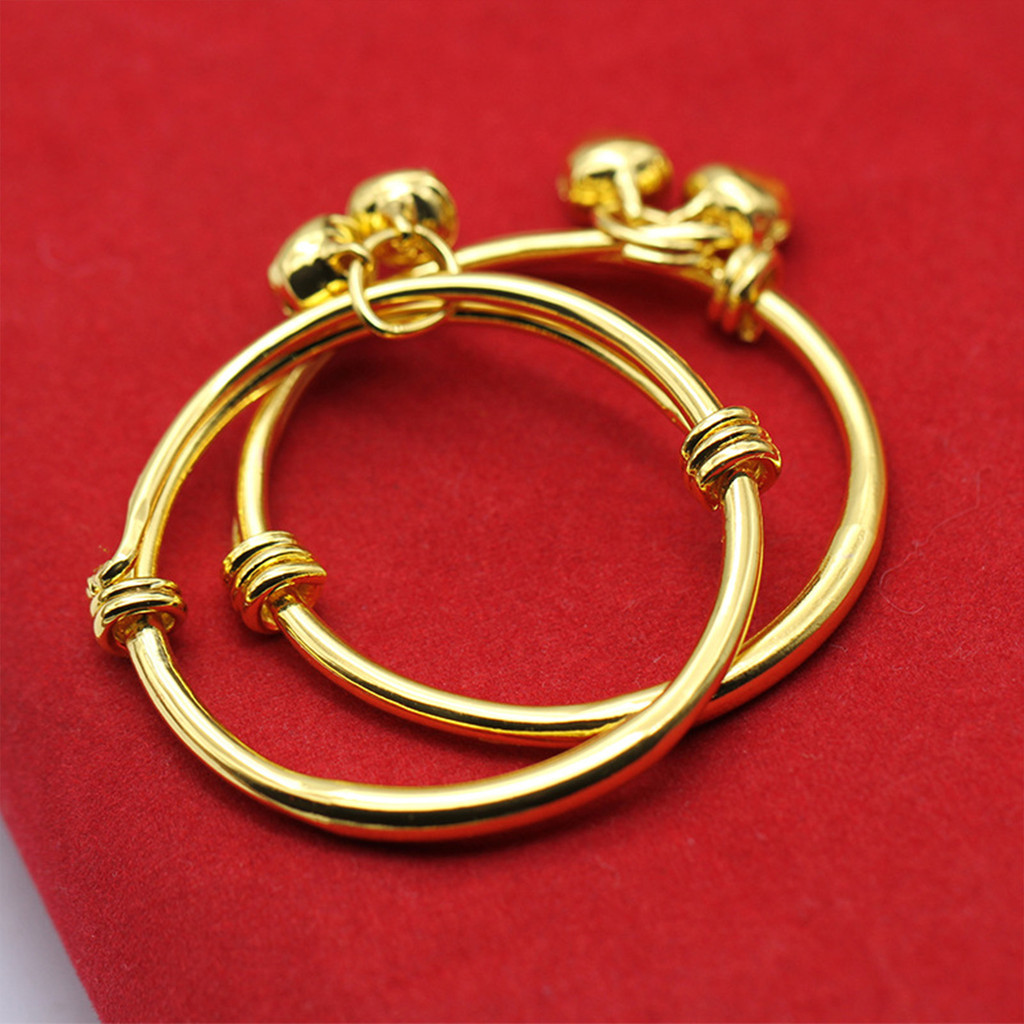 Pulseira De Chocalho Para Bebê Em Liga De Zinco Ajustável Com Sino E ...