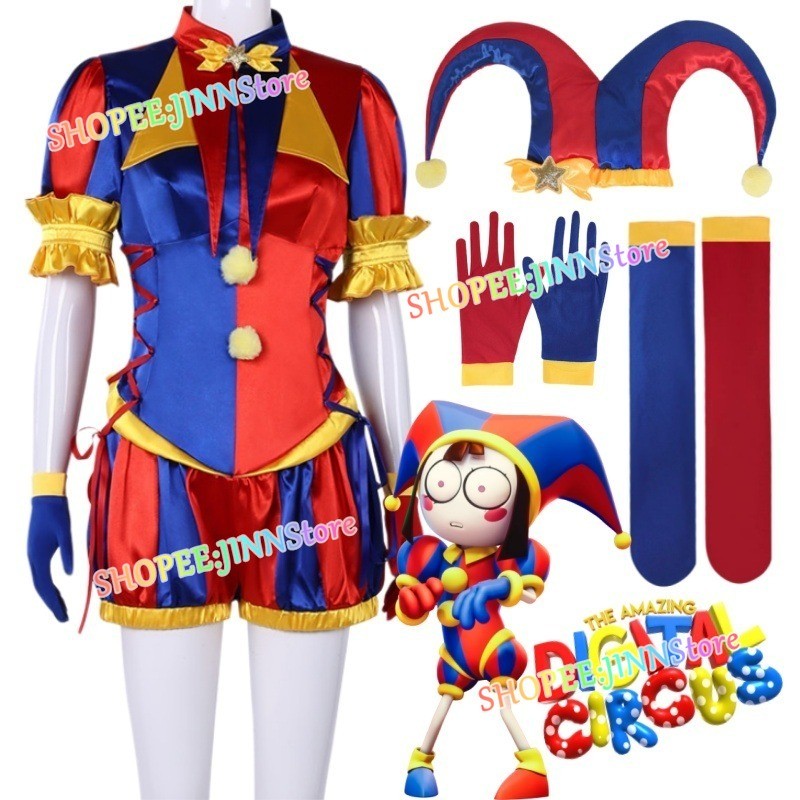 - JINN-O Incrível Fantasia De Cosplay De Circo DIGITAL POMNI Little ...