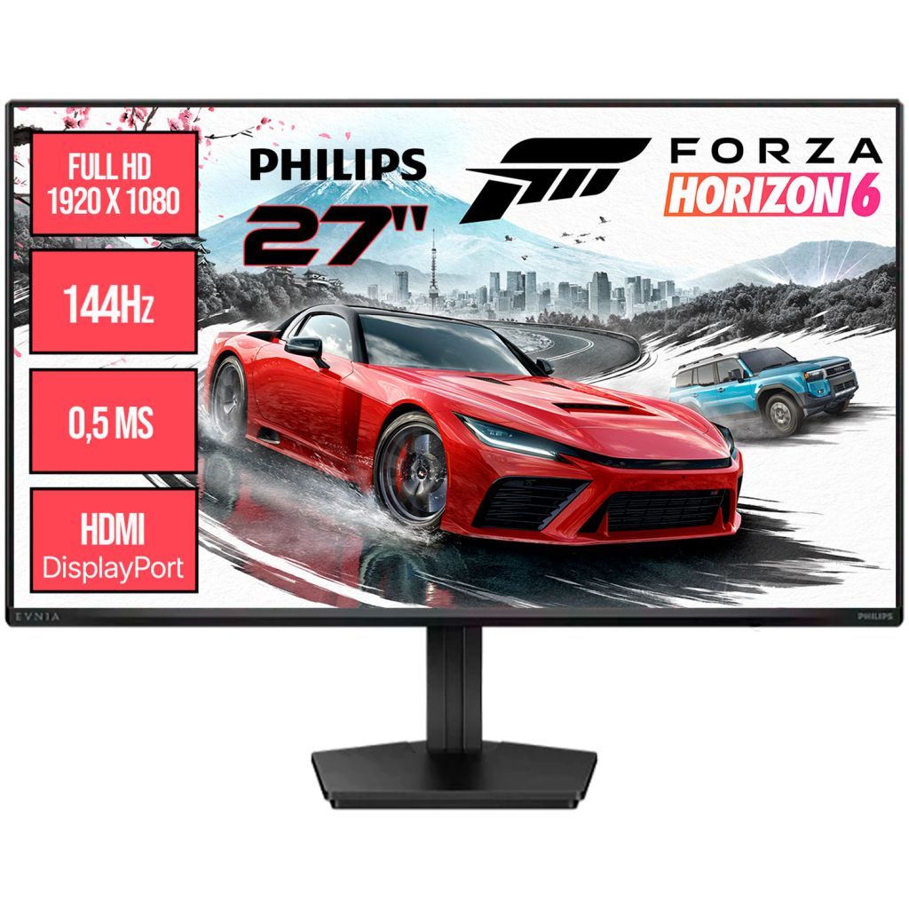 Monitor Gamer Philips Evnia 27" LED IPS, Full HD 1920x1080, 144Hz, 0 ...