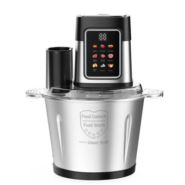 Triturador de Alimentos 3L Elétrico Moedor de Carne com Entrada para ...