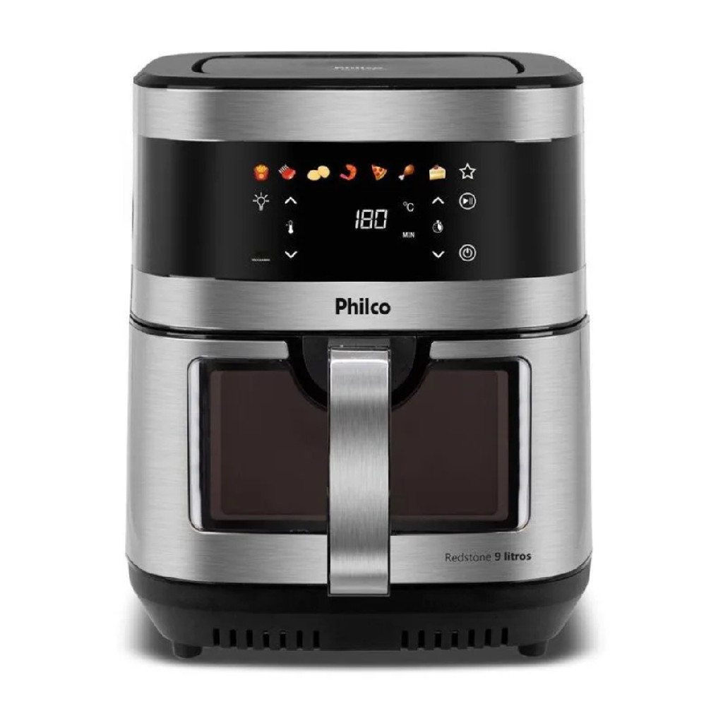 Air Fryer 9L Visor Glass Painel Digital Inox | Shopee Brasil