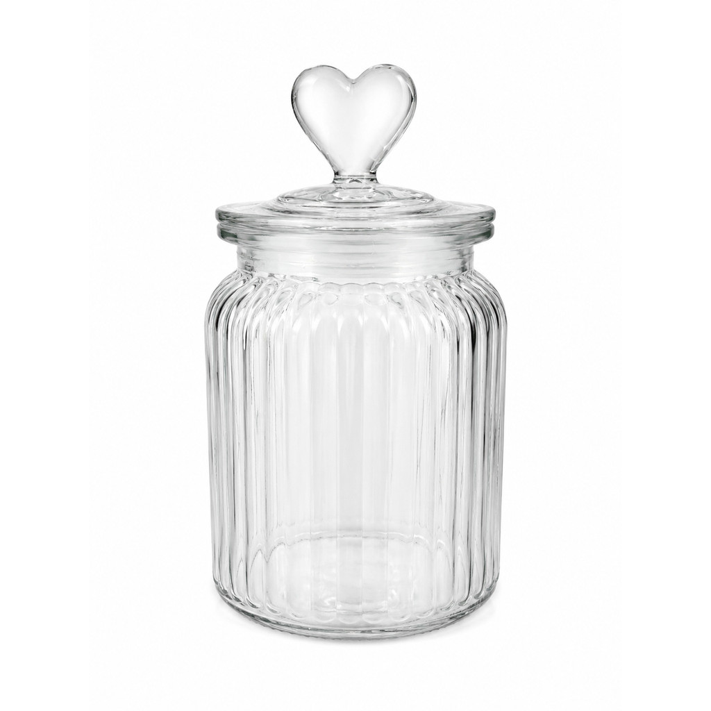 Pote Hermético Vidro Coração Flux 980ml | Shopee Brasil