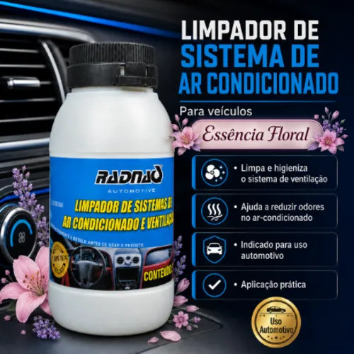 Limpa Ar Condicionado Automotivo com Fragrância Perfume cheiro Floral ...