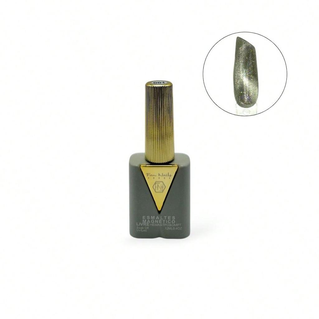 Kit Esmalte Magnético Fan Nails Profissional 12ml – Efeito Cat Eye ...
