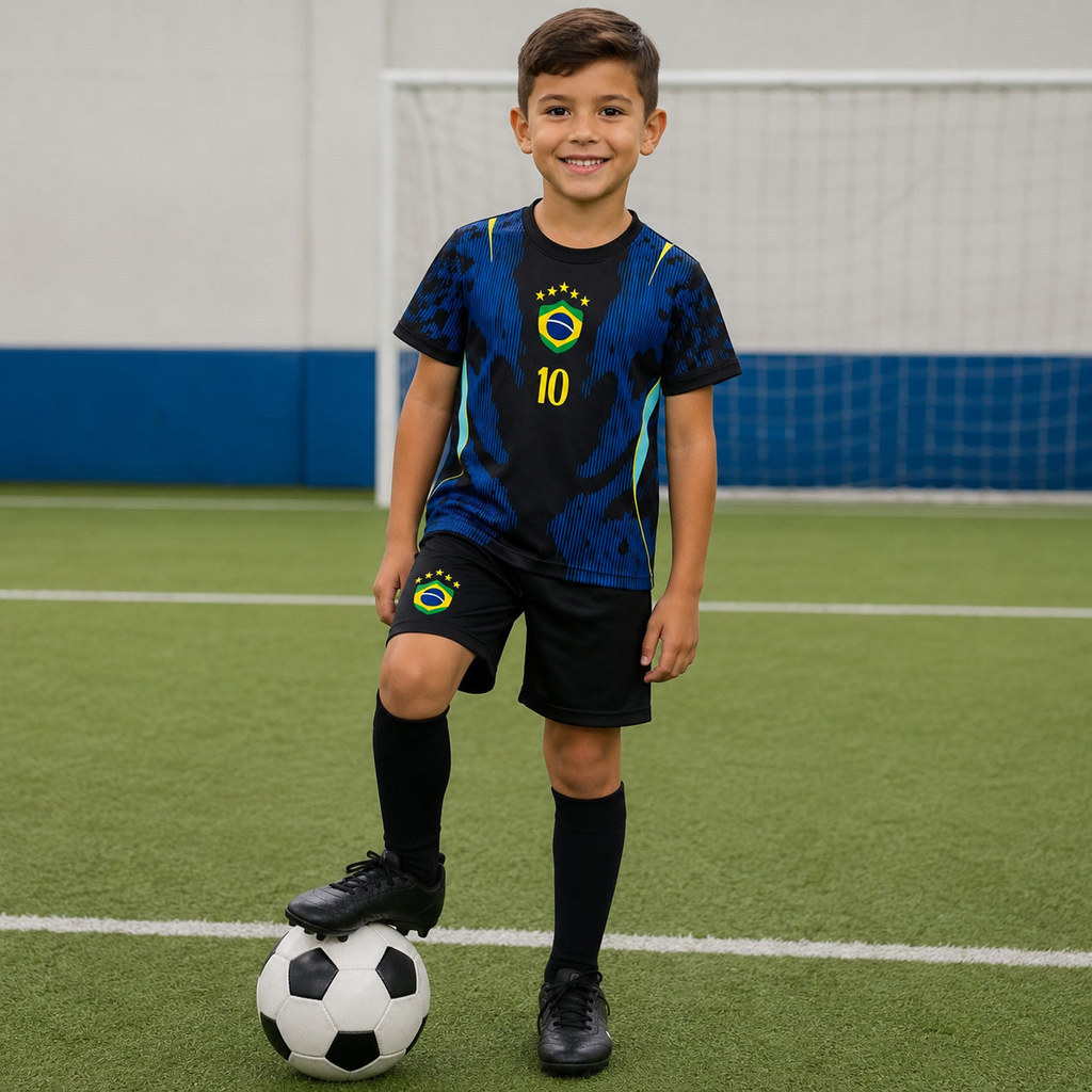 Camisa do Brasil Infantil Azul em Oferta | Shopee 2026