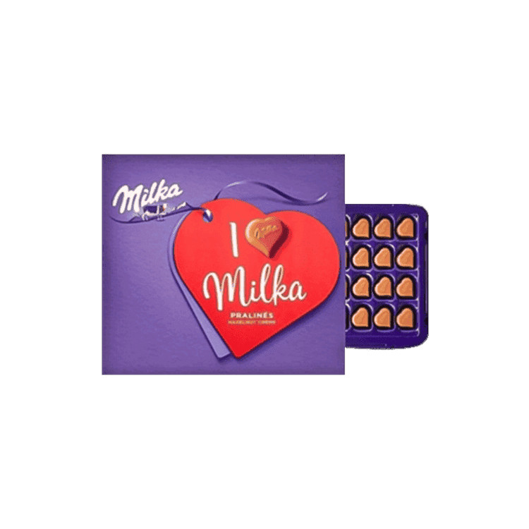 Caixa de bombons Milka - I Love Hazelnut Milka | Shopee Brasil