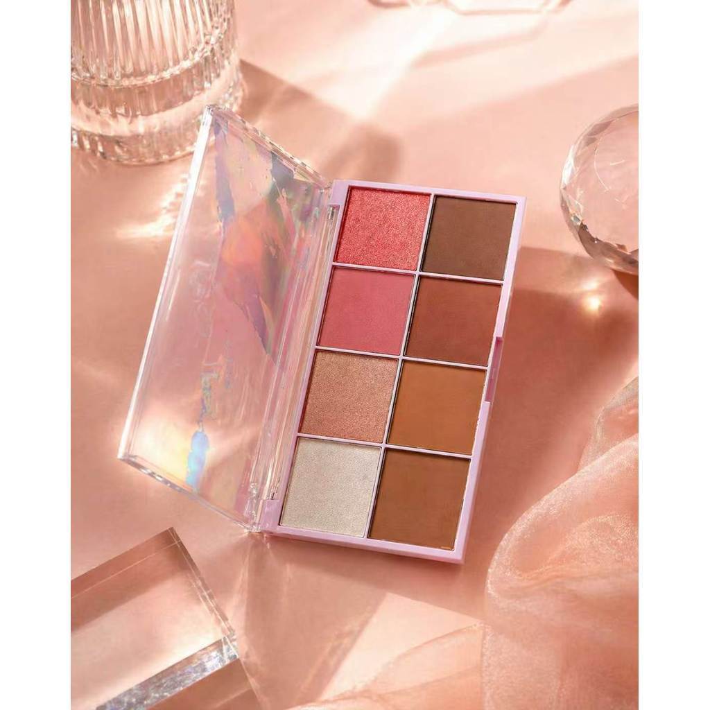 Paleta 8 Cores Blush Contorno Iluminador Toque Especial – Alta ...