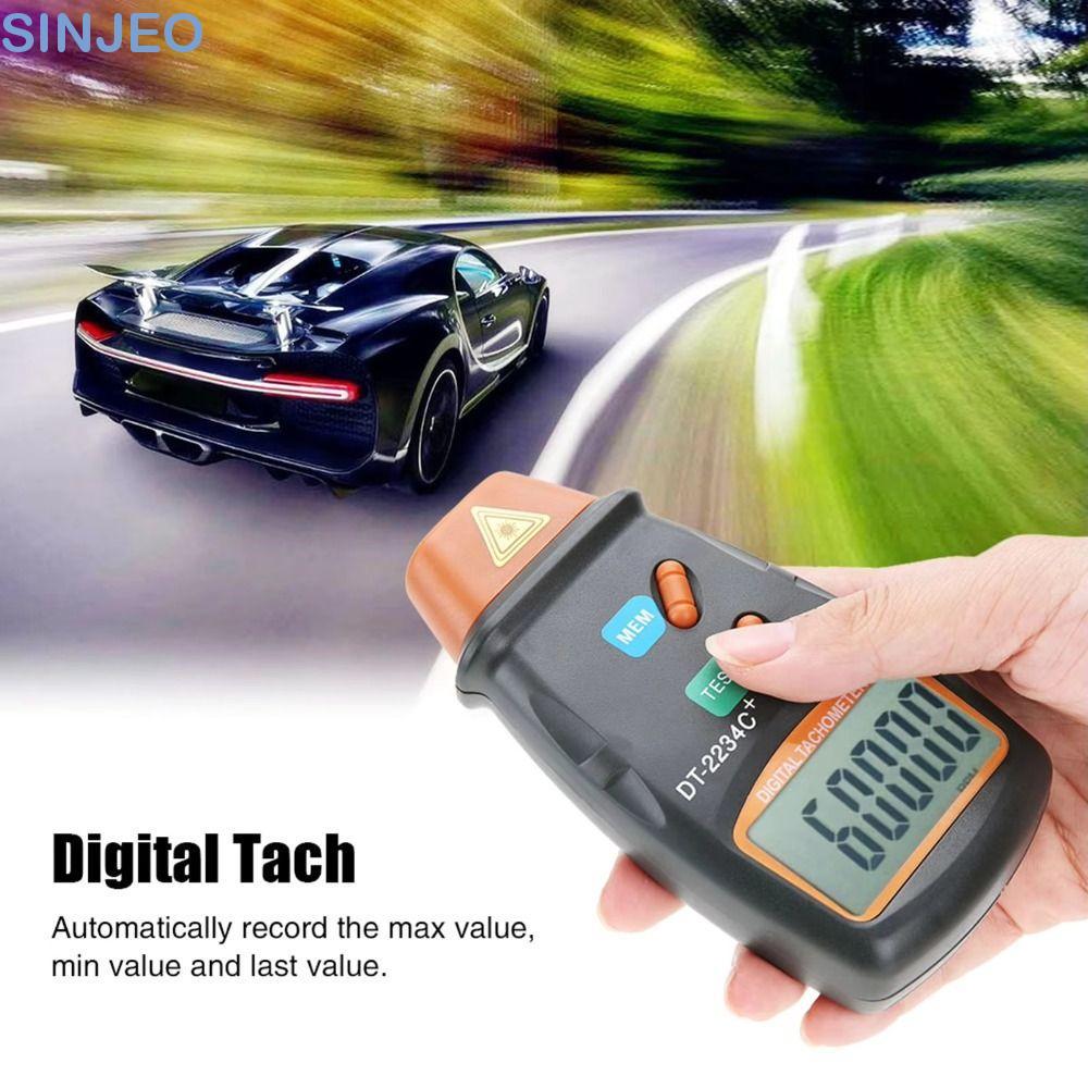 Medidor SINJEO RPM , Tacômetro Digital A Laser Para Armazenamento De ...