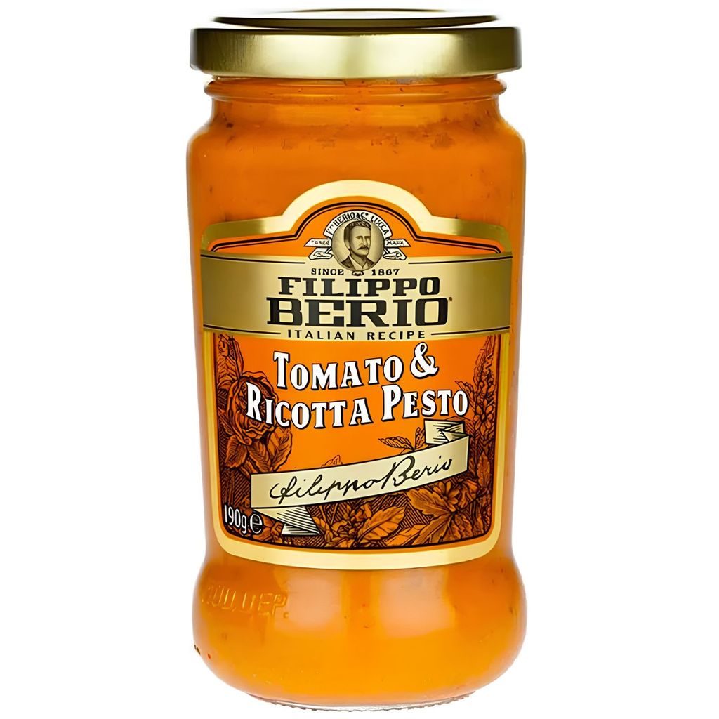 Molho Pesto Tomato & Ricotta Filippo Berio 190g | Shopee Brasil