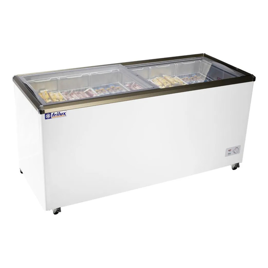 Freezer Horizontal Frilux 420 Litros Branco Vidro Reto 127v | Shopee Brasil