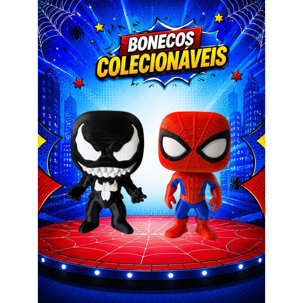 Bonecos Colecionáveis Homem Aranha c/ caixa | Shopee Brasil