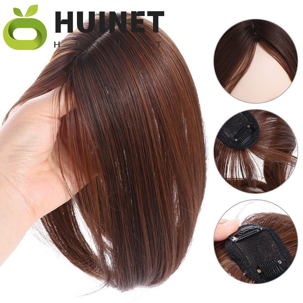 HUINET Franja Falsa , Extensões De Cabelo Sintético Superior , Clipe Em ...