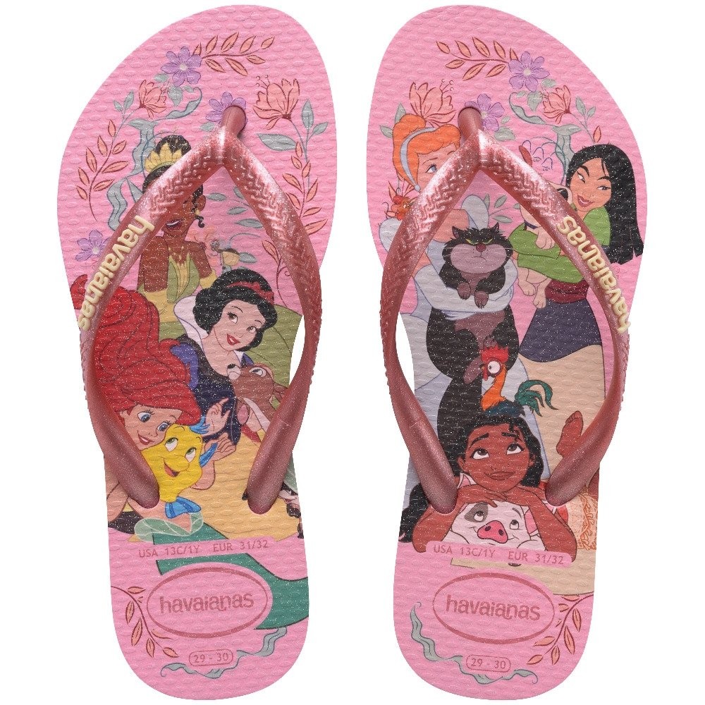 Havaianas Kids Slim Princess Rosa/Rosa | Shopee Brasil