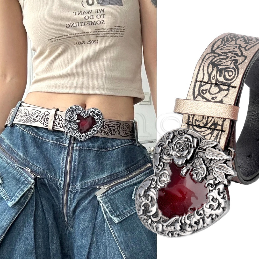 Cinto De Fivela Western Holloween Cowboy-Y2k , Punk , Gothic ...