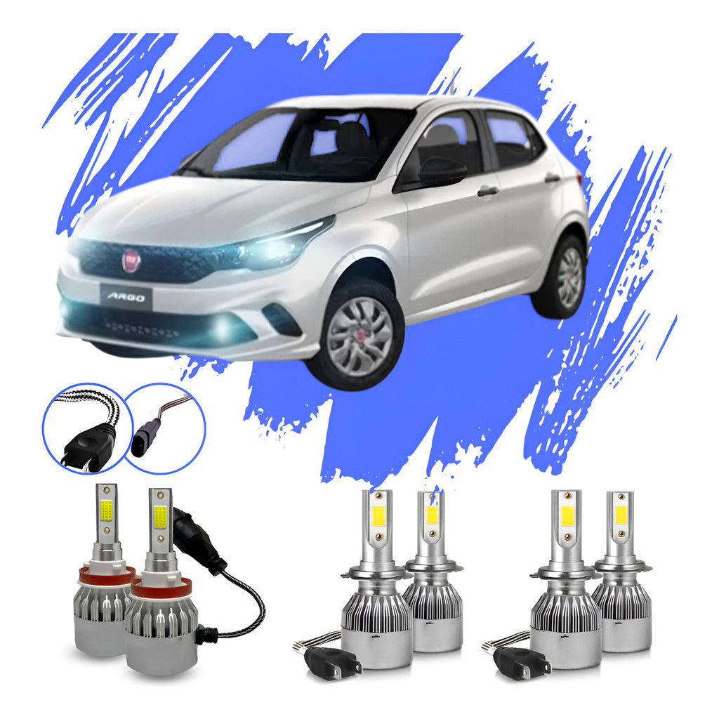 Lâmpada Led Argo 2017-2023 Kit H7 H7 H11 V10 - Efeito Xênon | Shopee Brasil