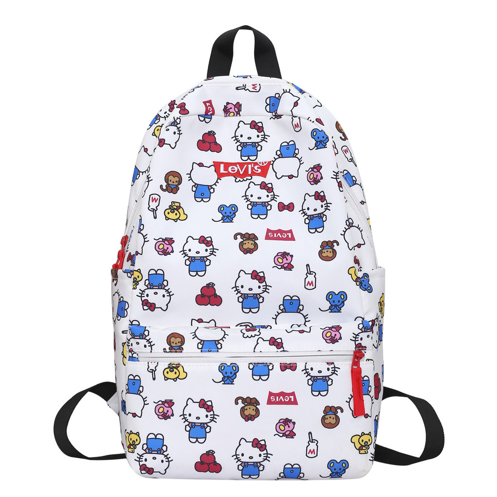 Mochila KT , Hello Kitty Bolsas Femininas Sanrio Escolar De Desenho Animado . Sacos | Shopee Brasil