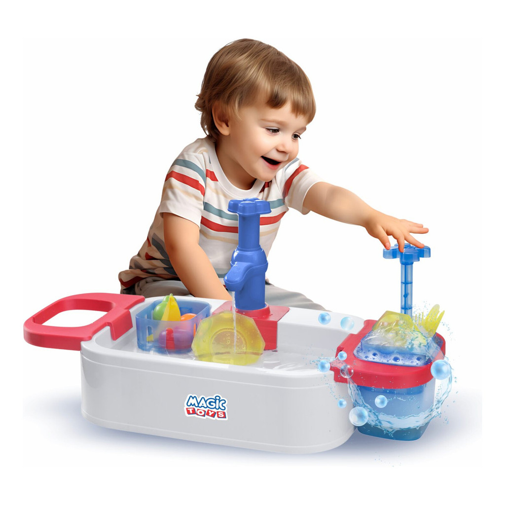 Pia De Brinquedo Com Lava Lava Splash Menino 617 Magic Toys | Shopee Brasil