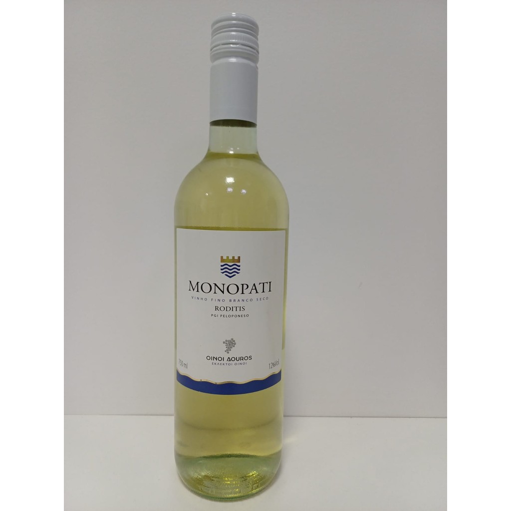 Vinho GRÉCIA Fino Branco Seco Monopati RODITIS 750ml | Shopee Brasil