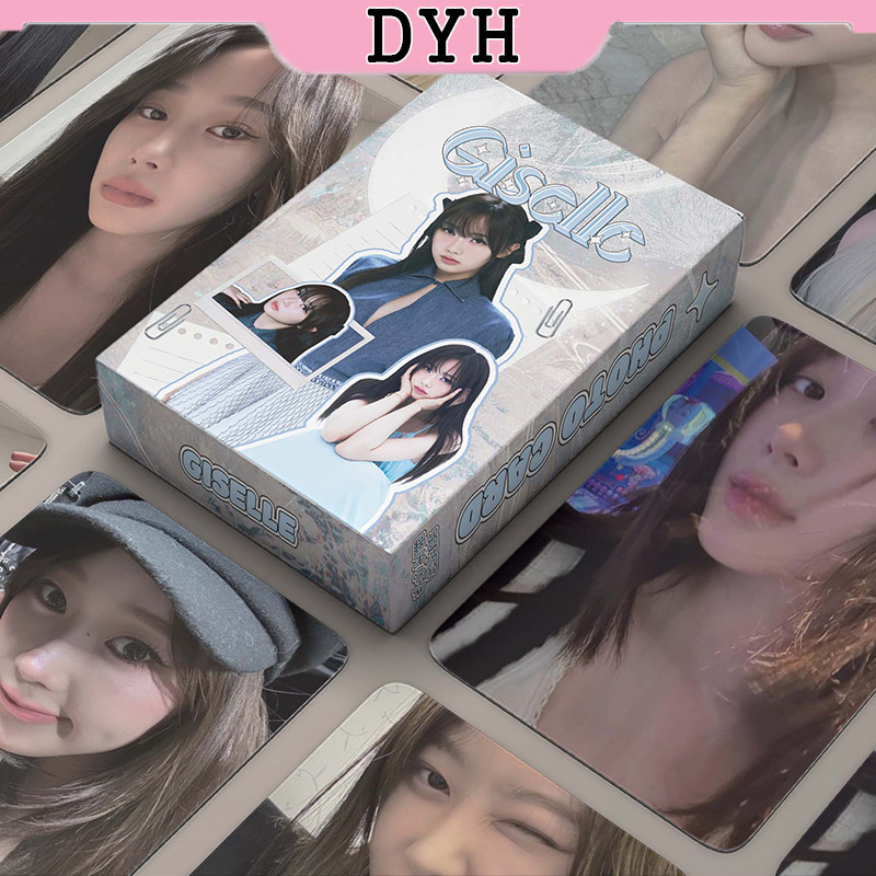50pcs/box aespa Giselle Cartões Laser Fotográficos LOMO Cartão KPOP ...