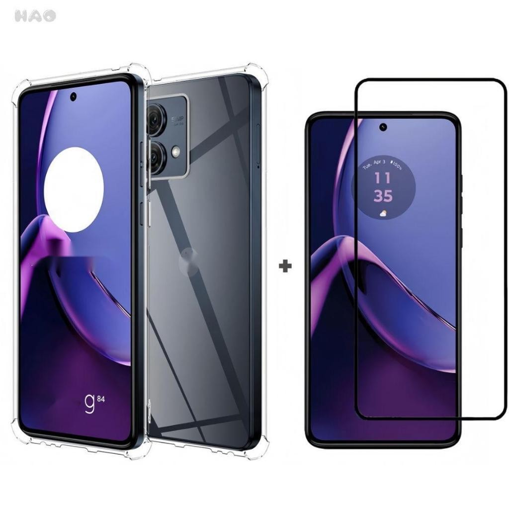 Película + Capa Para Moto G84. Kit Motorola Capinha Transparente e ...