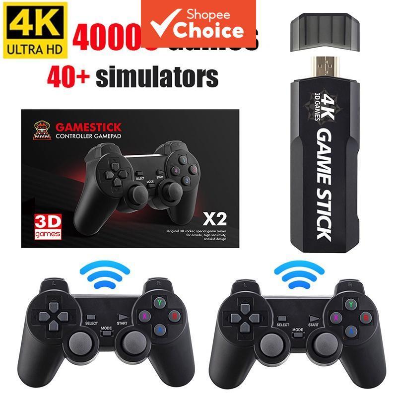 Console de jogos 2025 4K HD GD10 Game Stick 40000 jogos 128GB 2.4G Dual ...