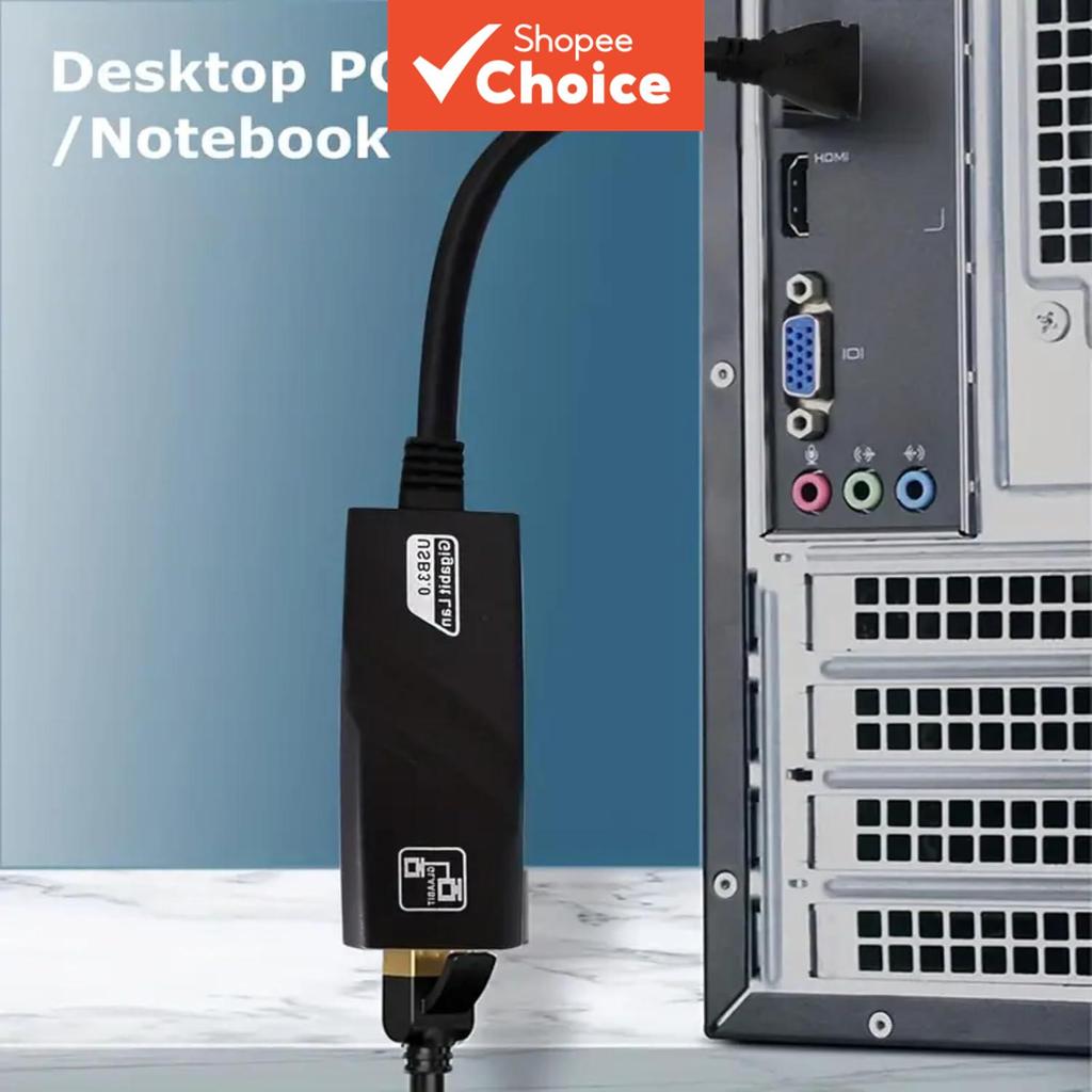 Adaptador de Rede USB 3.0 para Ethernet Gigabit 10/100/1000 RJ45 ...