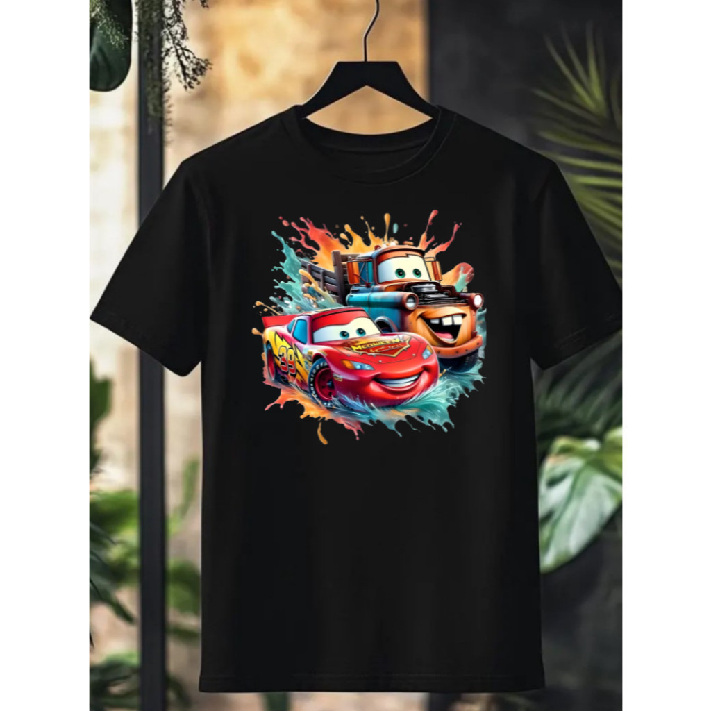 Camiseta Infantil Carros Melhores Amigos Filme Divertido Camisa 100% ...