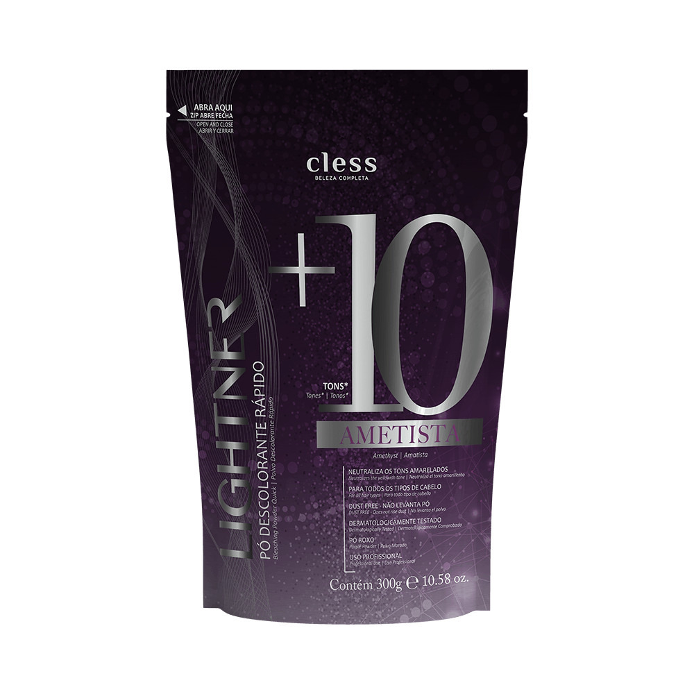 Pó Descolorante Cless Lightner Ametista 300g | Shopee Brasil