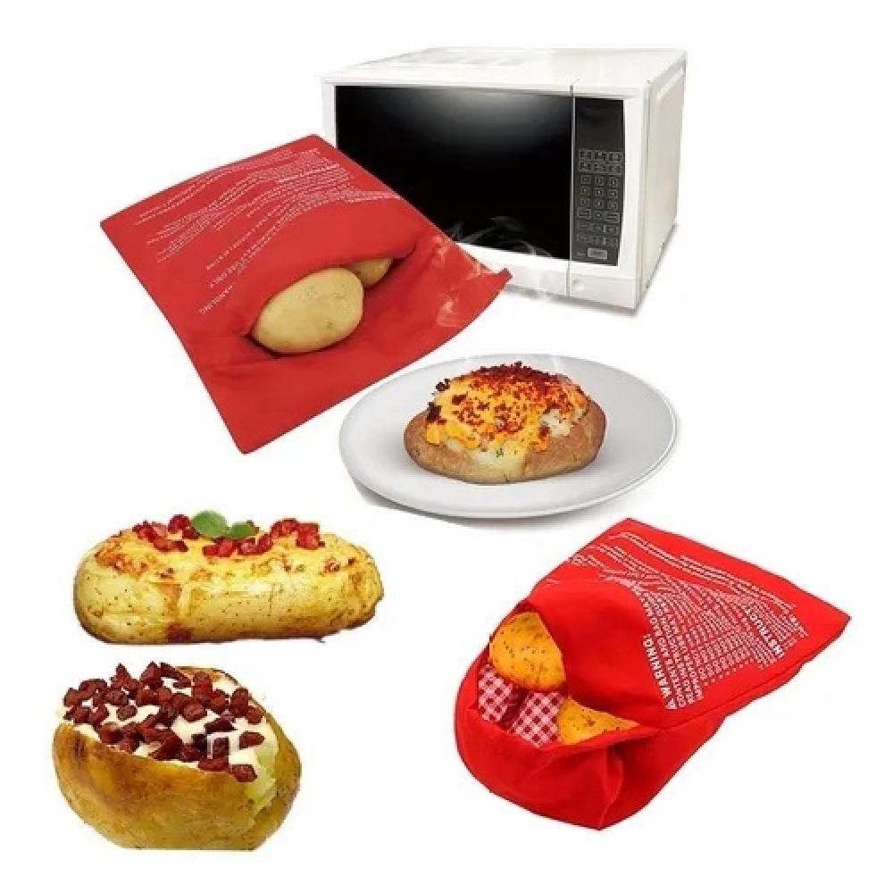 SACO ASSAR BATATAS MICROONDAS COZINHAR LEGUMES BOLSA MULTIUSO LAVAVEL ...