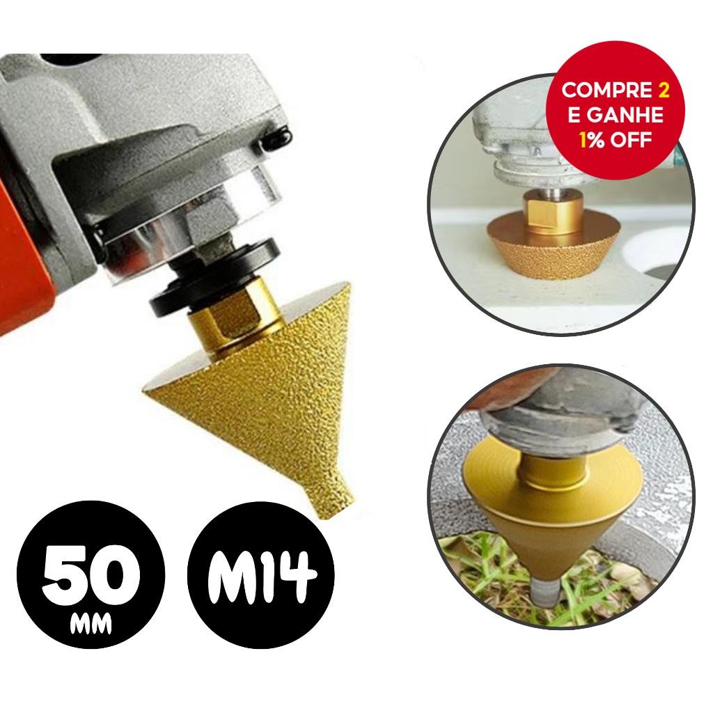 Brocas De Cone De Serra De Diamante-9 Mm-50 Para Moedor M14 Porcelana Granito Cerâmica | Shopee ...