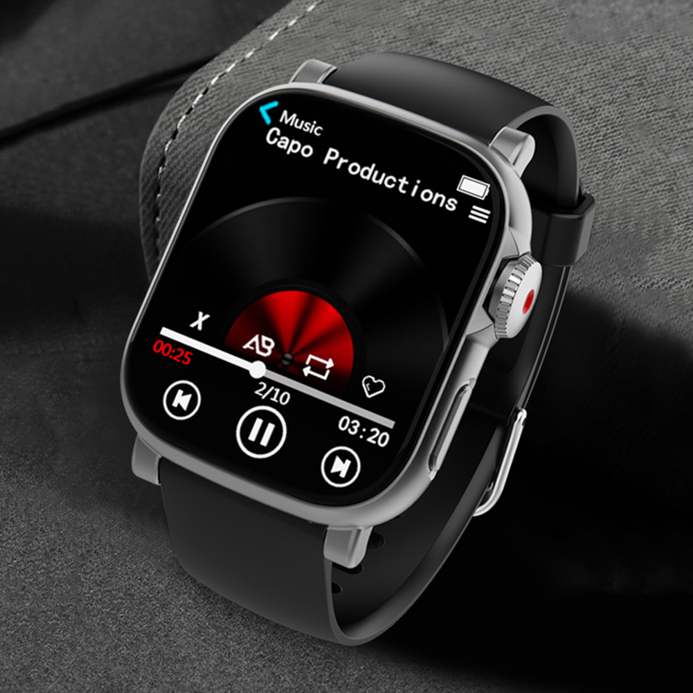 MP3 Player Watch BT 5.4 Touch Screen Leitor Portátil Alto-Falante ...