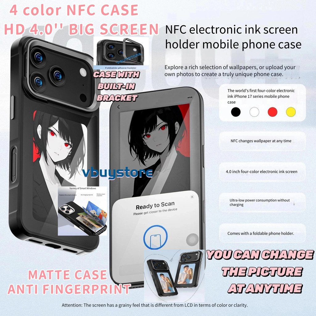 Capa De Telefone NFC DIY Para Iphone 17 Pro Max/Air/HD 4.0 Polegadas E ...