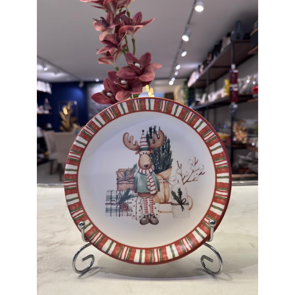 UNIDADE PRATO SOBREMESA ENCANTO NATALINO 1O CLASSIFIC. | Shopee Brasil