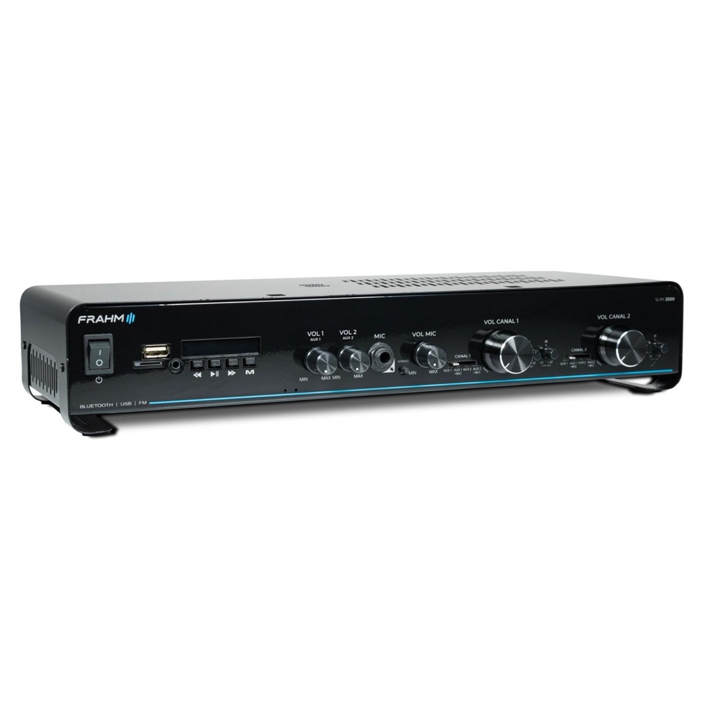 Amplificador Slim 2500 G5 Bivolt Automático Classe AB Potência 4 Ohms 3 ...