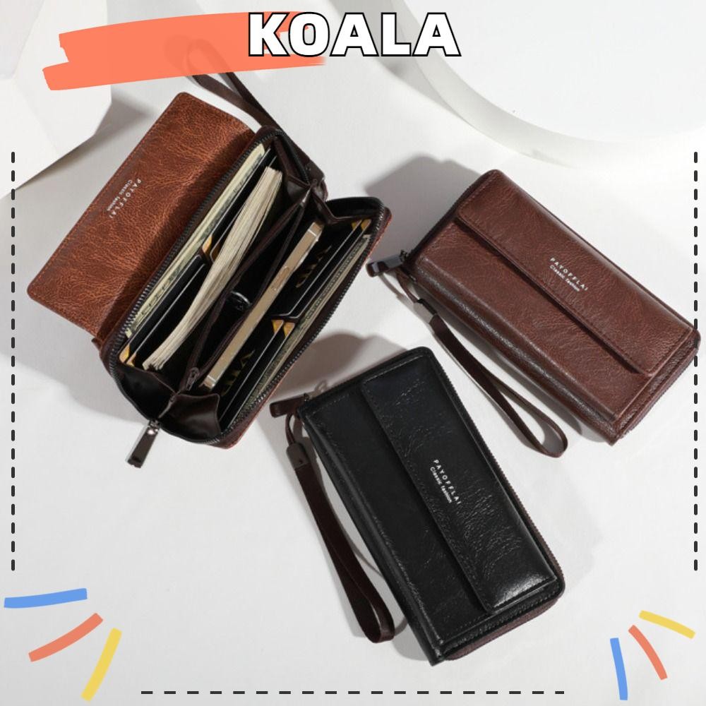 Carteira Longa KOALL , Bolsa Clutch PU Com Zíper , Moda Grande ...
