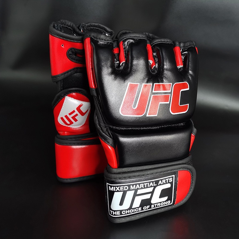 Luvas de Boxe Meio Dedo Luvas de Boxe Sanda Fighting UFC Luvas de Boxe ...