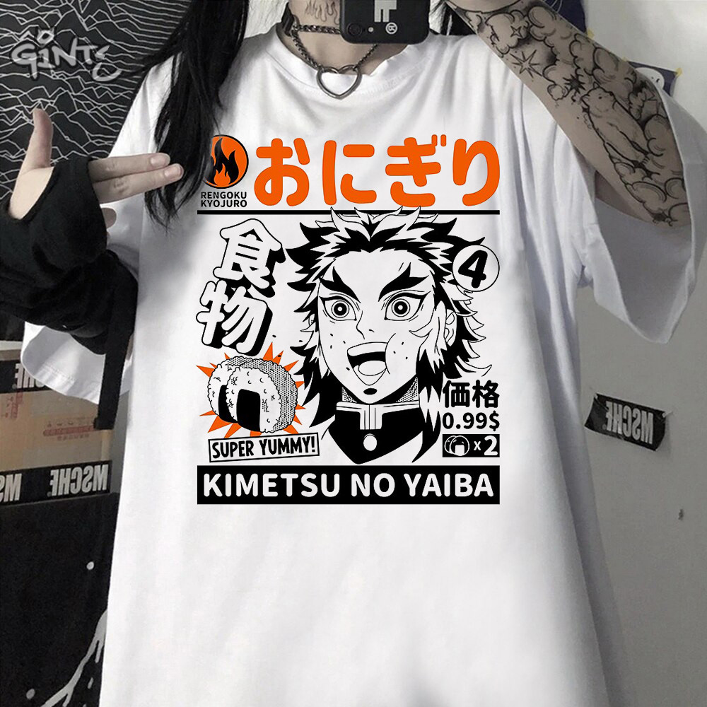 Camiseta Hashira do fogo Rengoku Kimetsu no Yaiba Demon Slayer anime ...
